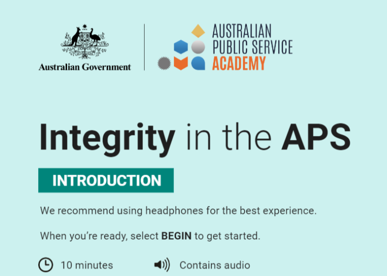 APS Integrity resource Thumbnail | Australian Public Service Academy