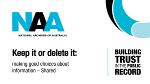Keep it or delete it: making good choices about information ...